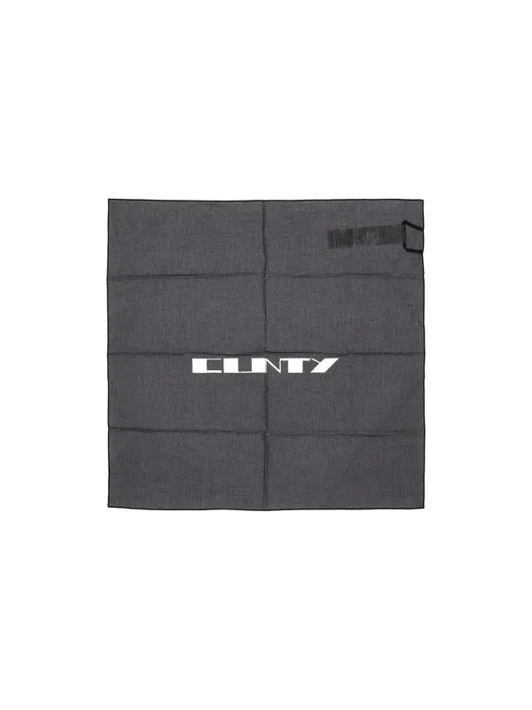 Rick Owens Cotton Bandana - Black/pearl