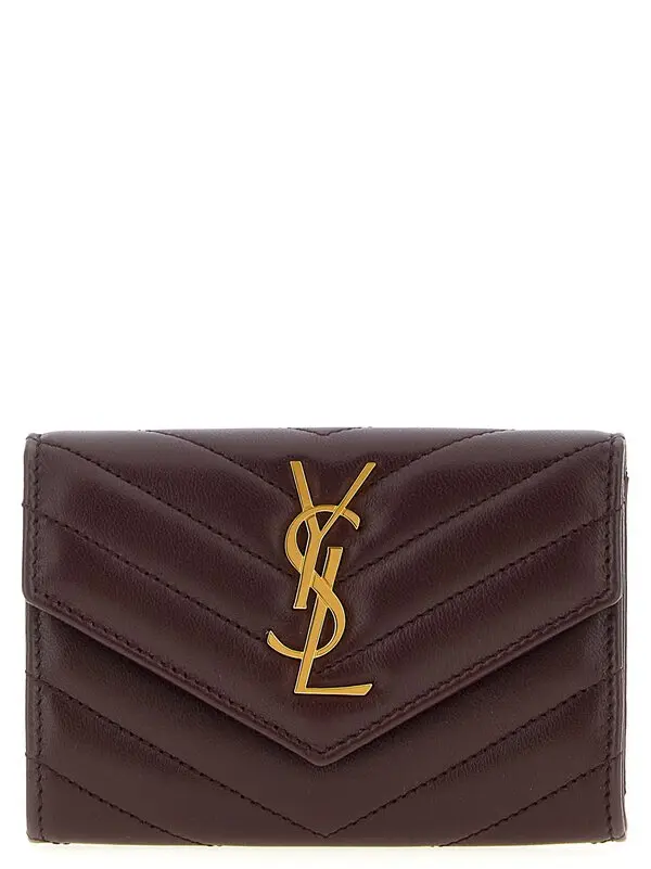 Saint Laurent Envelope' Small Wallet - Bordeaux