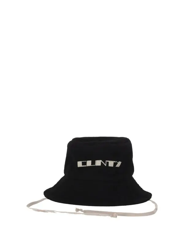 Rick Owens Gilligan Hat - Black/pearl