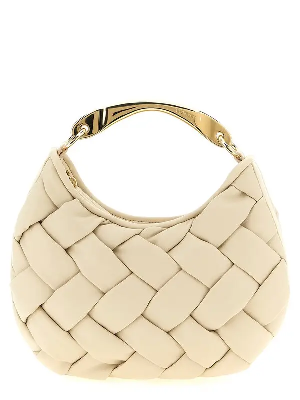 Twin-set Weaved Nappa Effect Handbag - Beige