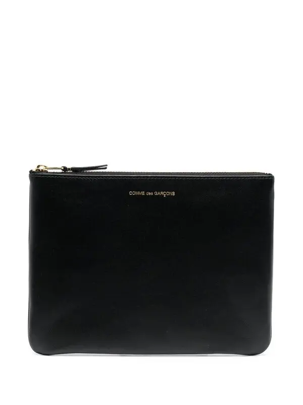 Comme Des Garçons Leather Credit Card Case - Black