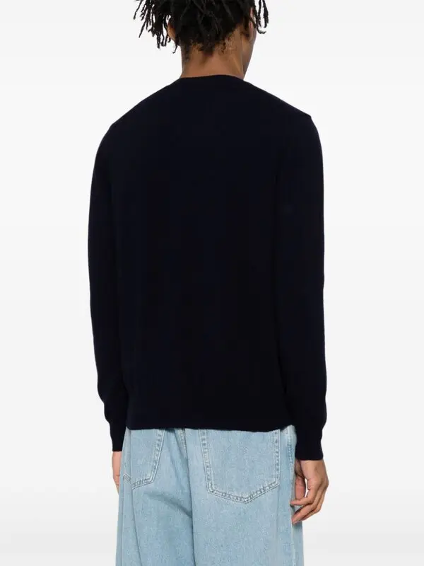 Comme Des Garçons Wool Cardigan - Blue