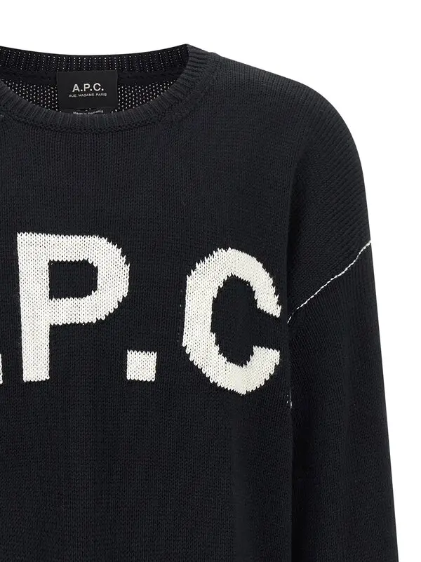 A.p.c. Logo Wool Blend Sweater