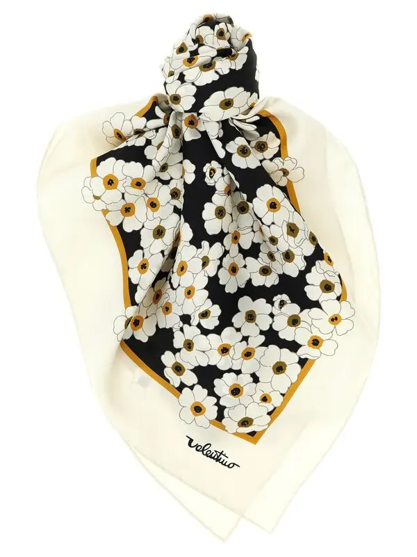 Valentino Garavani Shawls' Scarf - White/black