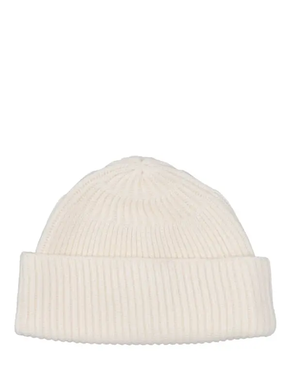 PAROSH Ribbed Beanie - Panna