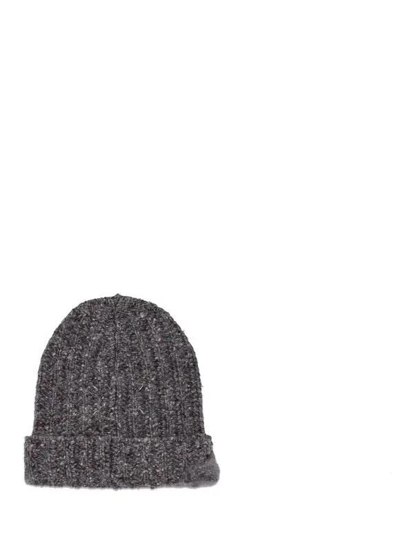 MAISON MARGIELA Ribbed Beanie - Grey
