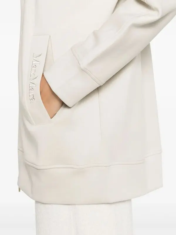 Max Mara Giacca In Jersey - Bianco Avorio