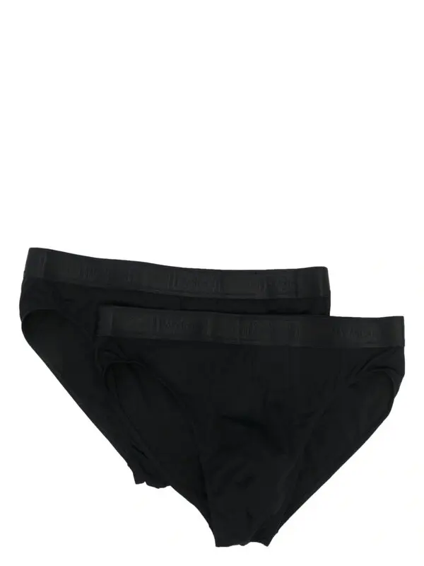 Wolford Logo Waistband Briefs Set - Black