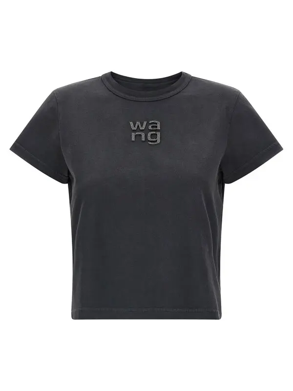 Alexander Wang Hotfix Logo T-shirt - Black