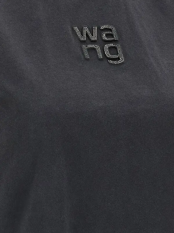 Alexander Wang Hotfix Logo T-shirt - Black