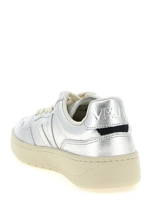 VEJA V-90 Laminated Leather Sneakers