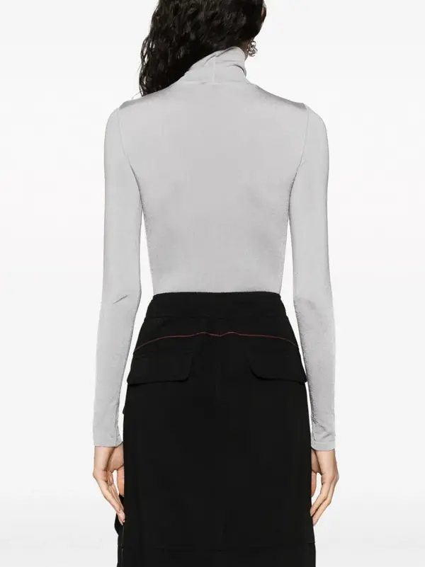 Wolford Colorado Roll Neck Long Sleeve - Grey