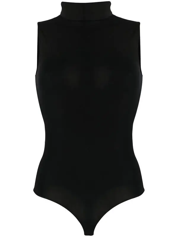 Wolford Roll Neck Sleeveless Top - Black