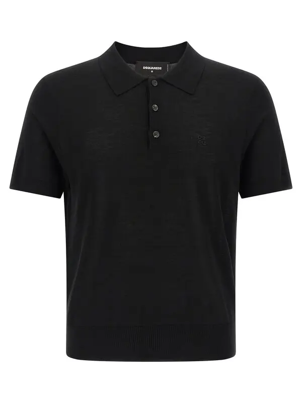 Dsquared2 Wool Polo Shirt