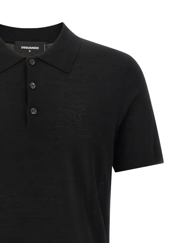 Dsquared2 Wool Polo Shirt