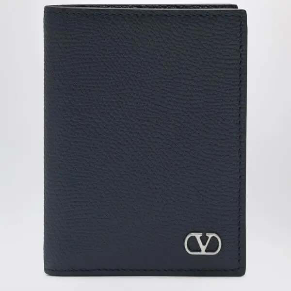 Valentino Garavani Vlogo Signature Cardholder Navy - Blue