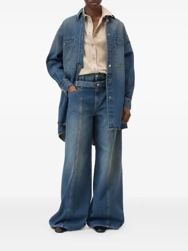 Closed Cotton Denim Wide Leg Jeans