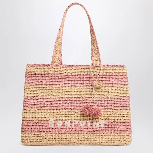 Bonpoint Striped Raffia Tote