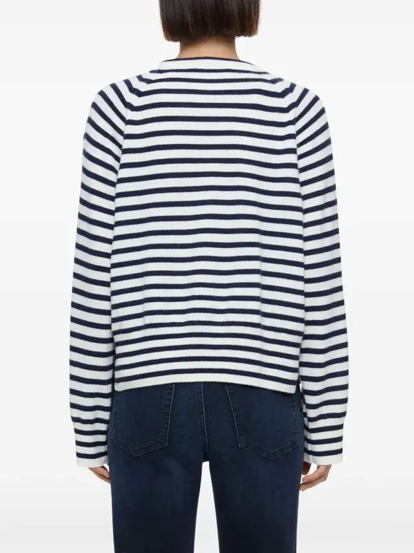 Closed Striped Cashmere Sweater - Ivory