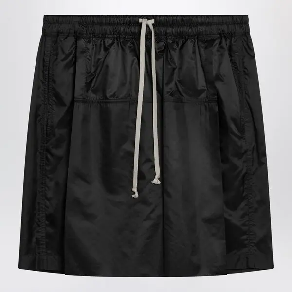 MONCLER + RICK OWENS Drawstring Kilt Shorts - Black