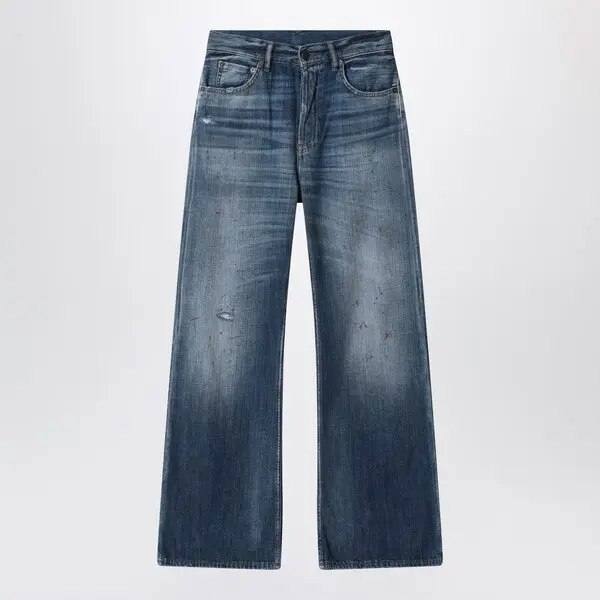 Acne Studios Regular Fit Wide Leg Jeans