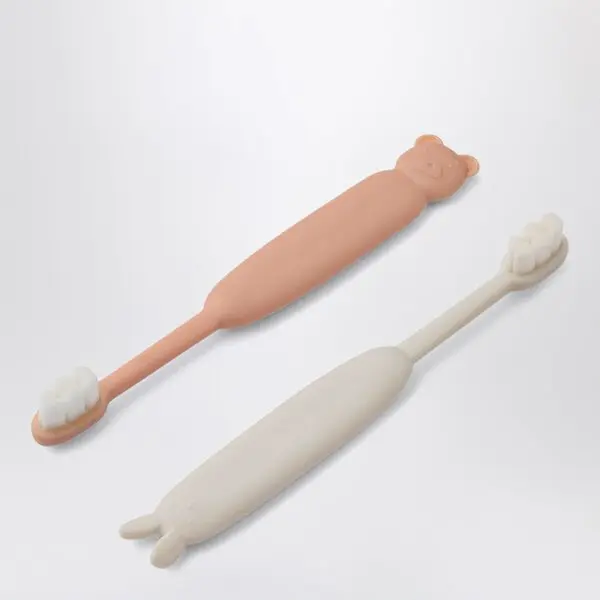 LIEWOOD Set Of Two Fabio Toothbrushes In /sand - Pink