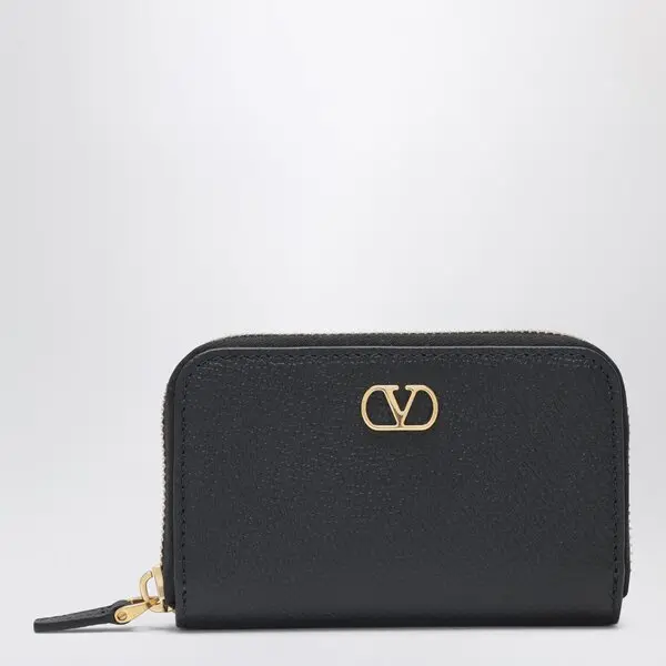 Valentino Garavani Vlogo Signature Zip Wallet - Black