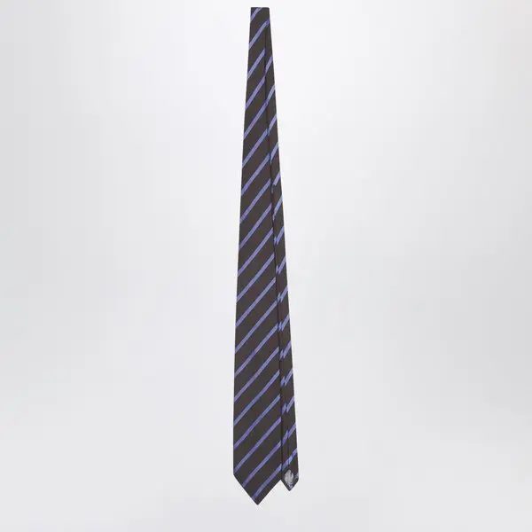 THE FRANKIE SHOP Striped Tie - Brown