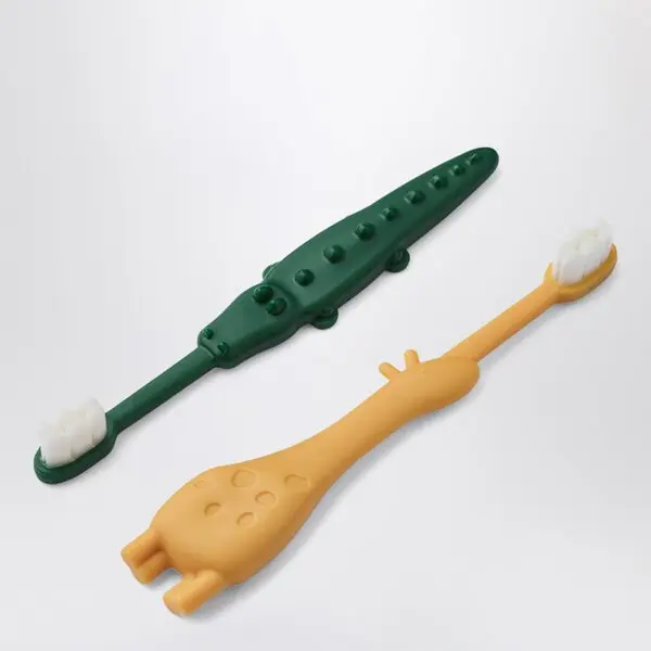 LIEWOOD Set Of Two Fabio Toothbrushes In Yellow/green - Multicolor