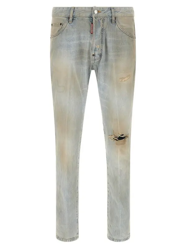 Dsquared2 Teddy Slim Fit Jeans - Light Blue