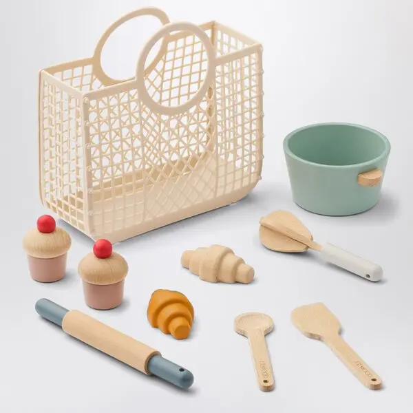 LIEWOOD Lisbeth Wooden Play Cooking Set - Multicolor