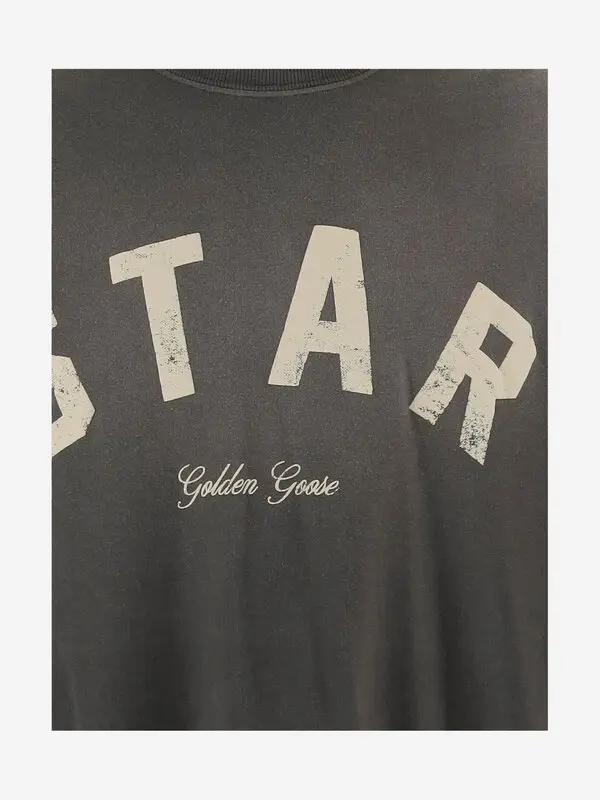 GOLDEN GOOSE Vintage Effect Cotton T-shirt
