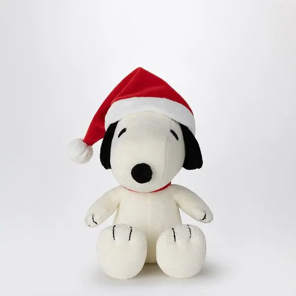 BON TON TOYS Snoopy Christmas Hat Plush - White