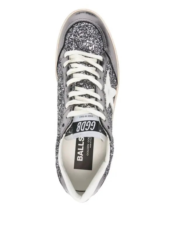 GOLDEN GOOSE Ball Star Leather Sneakers - Grey