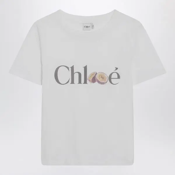 Chloé T-shirt With Logo Print - White