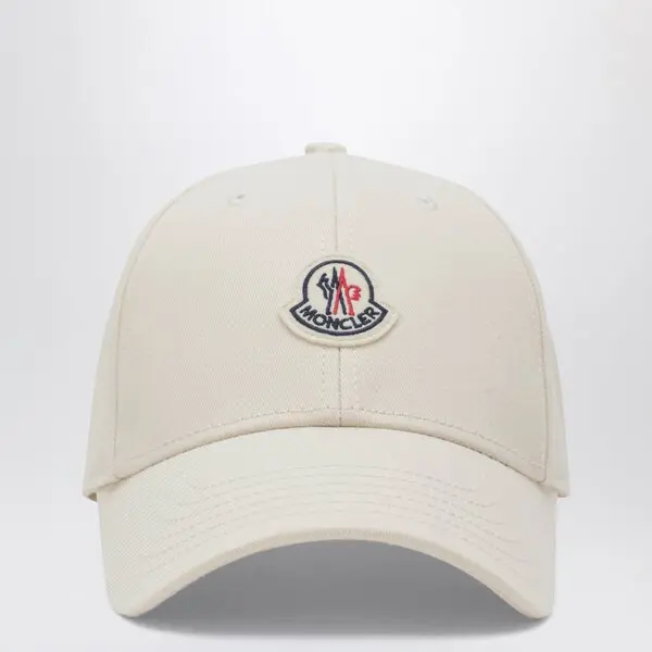 Moncler Baseball Cap With Logo - Beige