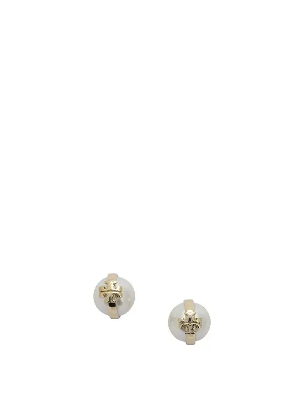 Tory Burch Pearl Stud Earrings - White