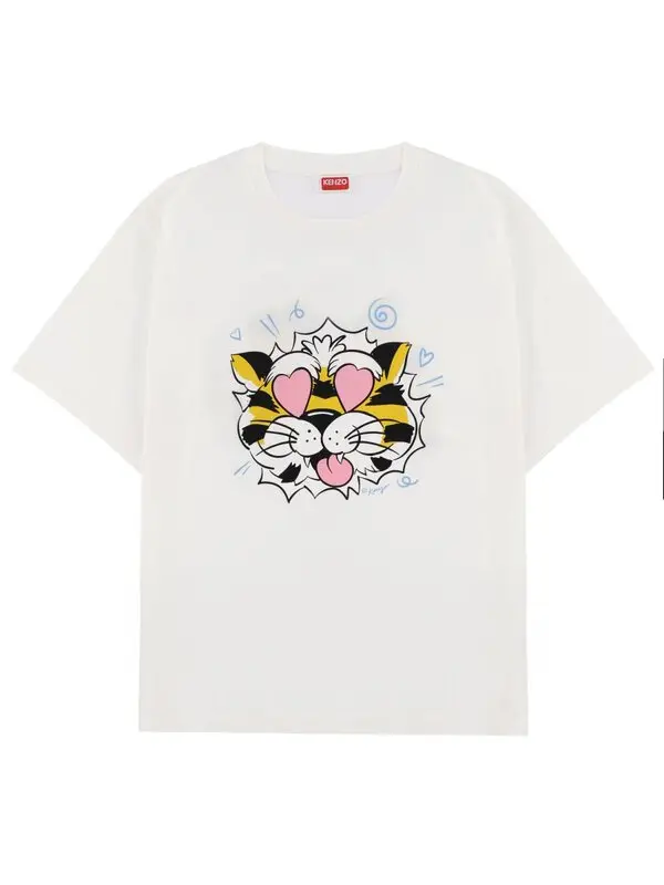 Kenzo Wild Tiger' T Shirt - White