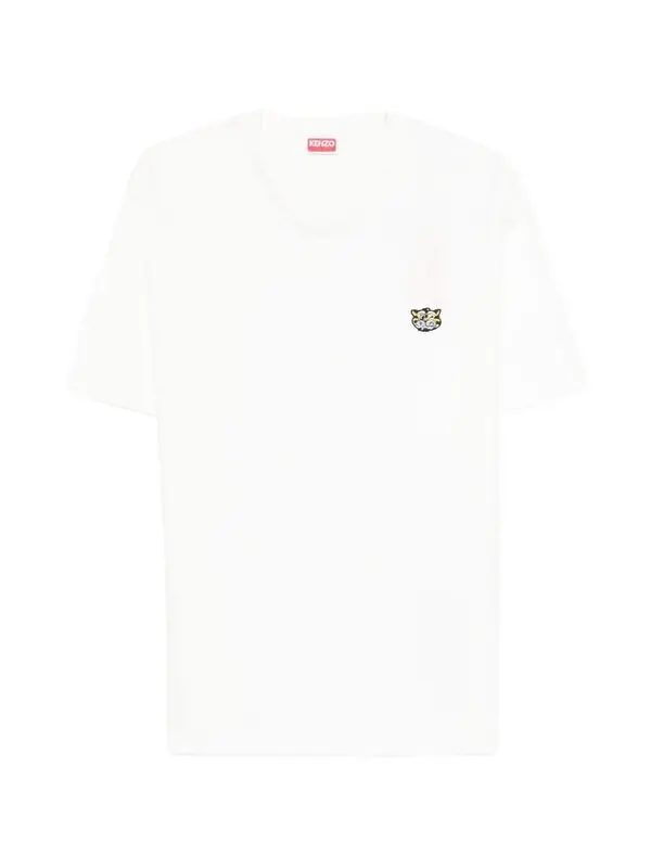 Kenzo Wild Tiger Cotton T Shirt - White