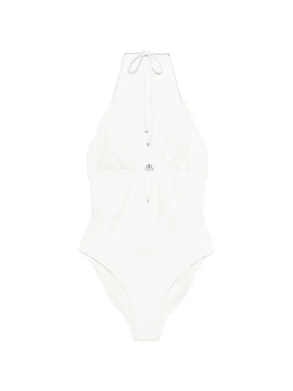 Tory Burch Tie Back One-piece Swimsuit - White