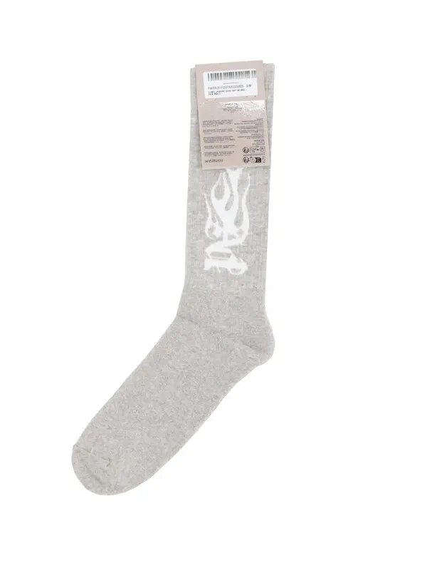 Palm Angels Flames Jacquard Socks