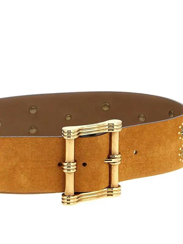 Etro Suede Studded Belt