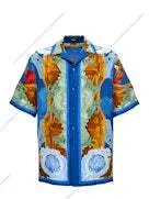 Versace Printed Silk Twill Shirt