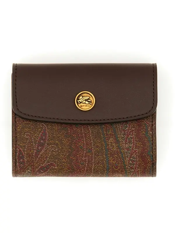 Etro Paisley Wallet - Brown