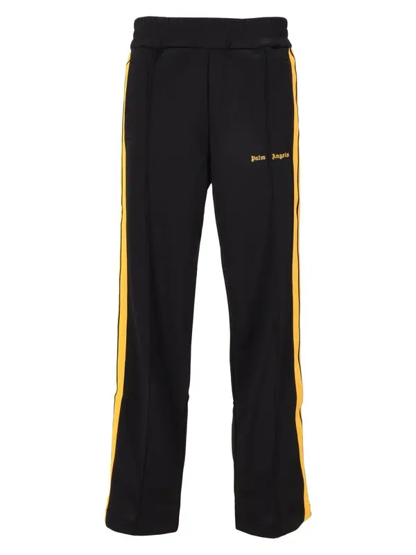 Palm Angels Classic Logo Color Track Pant Black Ye - Black - Yellow