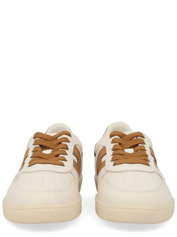 Hogan Leather Low Top Sneaker - Beige