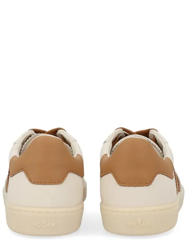 Hogan Leather Low Top Sneaker - Beige