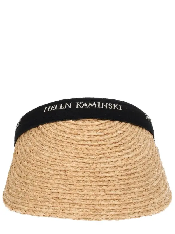 Helen Kaminski Raffia Visor - Beige