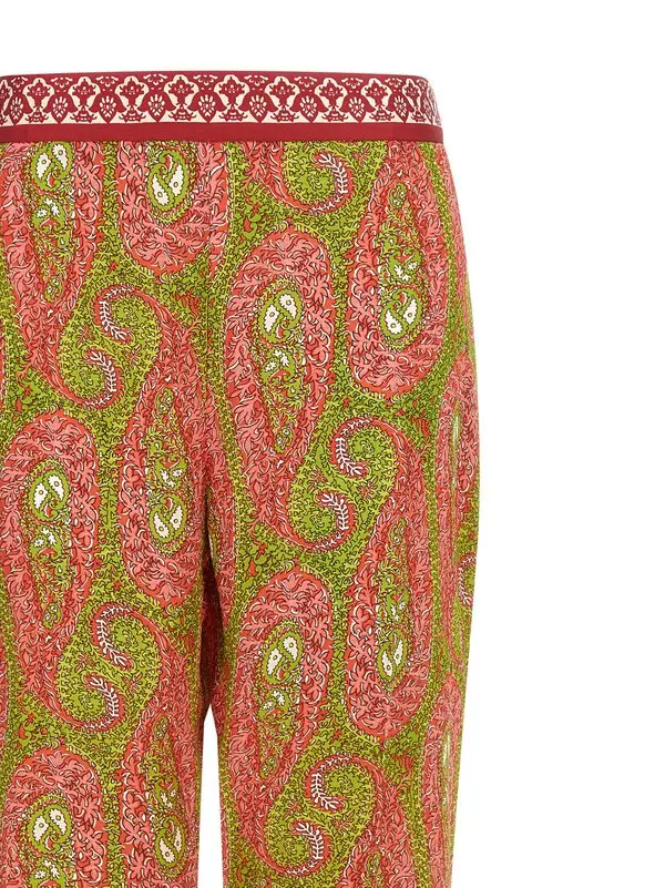 Etro Printed Bootcut Trousers