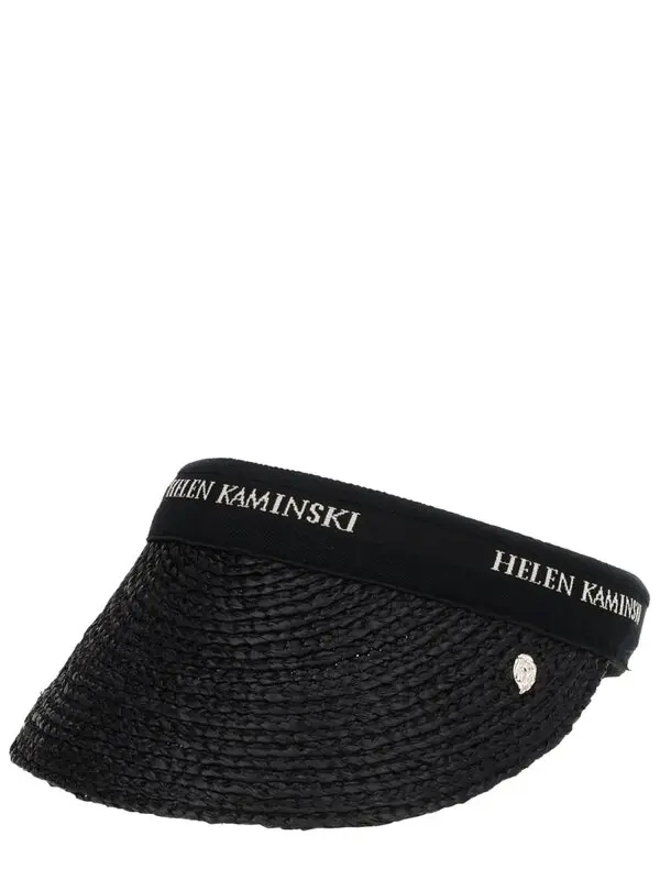 Helen Kaminski Raffia Visor - Black